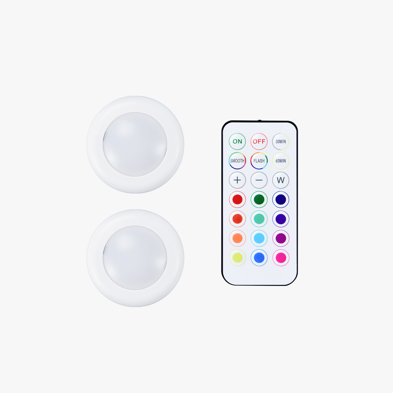 Remote Controlled 16-color RGBW Puck Lights – Convoy-Westcan 3D ...